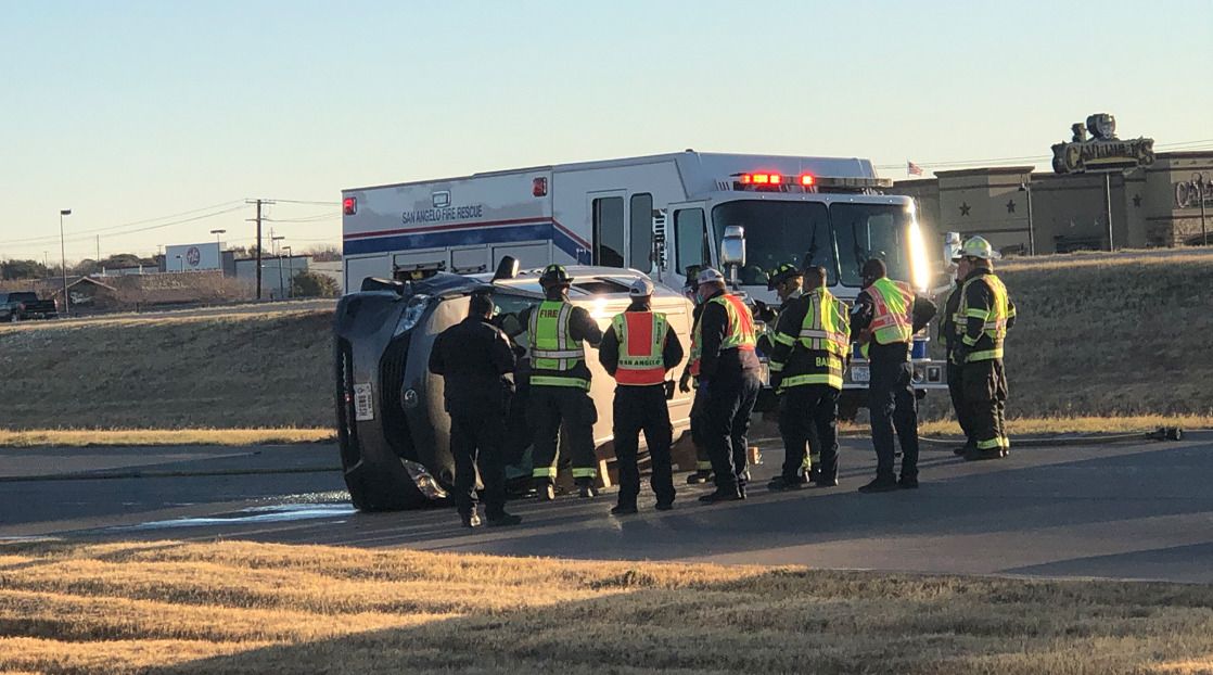 Sapd Driver Transported To Hospital After Rollover Crash