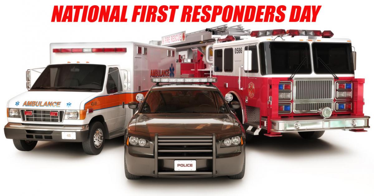 Wednesday is National First Responders Day