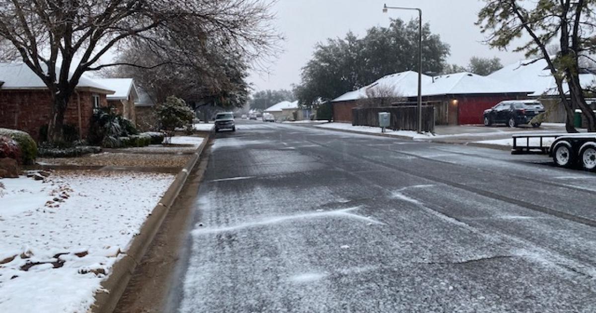 WATCH: Snow in the Concho Valley