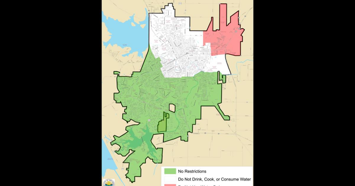 COSA: White Zone Areas Upgraded to "Do Not Drink" Zones