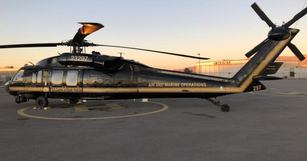 Border Patrol Black Hawk Helicopter Rescues Unresponsive Woman