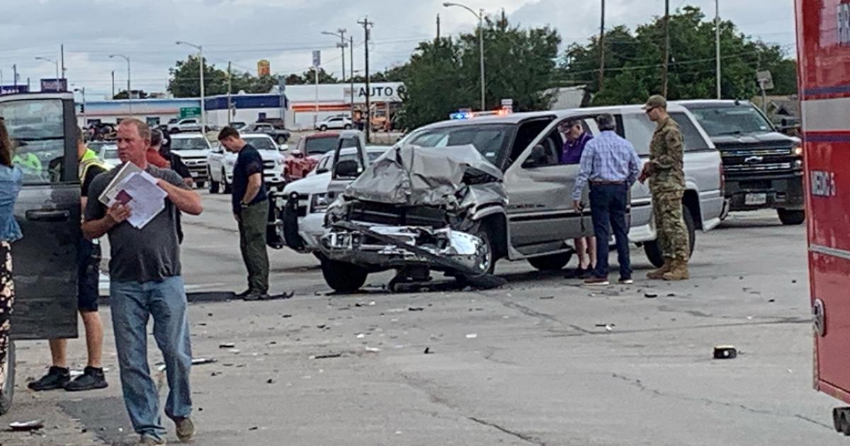 Two Hospitalized After Major Crash Shuts Down Busy Intersection