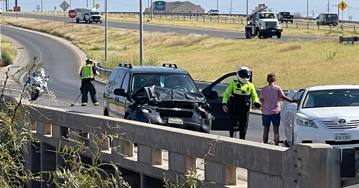 Watch: Driver Hospitalized After Crash at Dangerous Houston-Harte Off Ramp