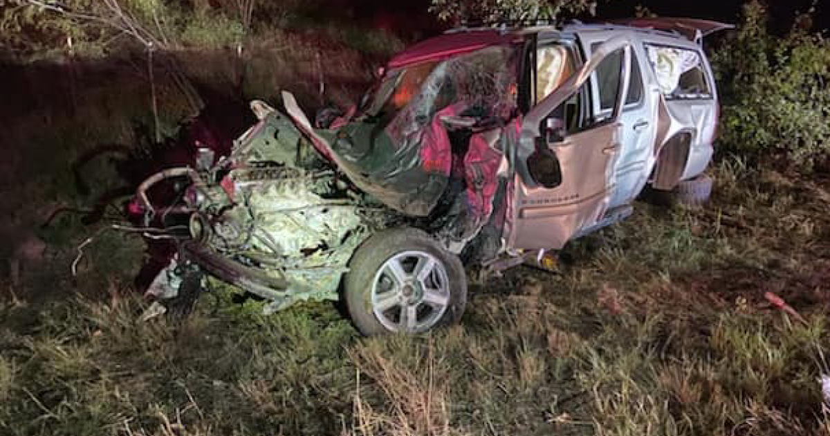 Suburban Horribly Mangled Following Early Morning Crash