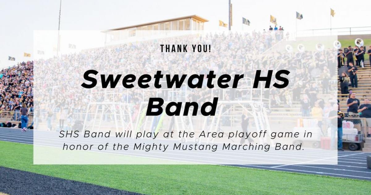 Sweetwater ISD Band Performs for Andrews Band After Tragic Crash