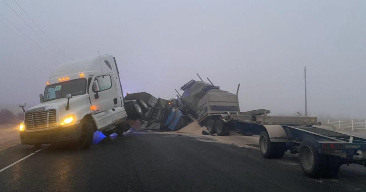 Sand Hauler's Load Crushes Other Truck Driver in Head-on Crash