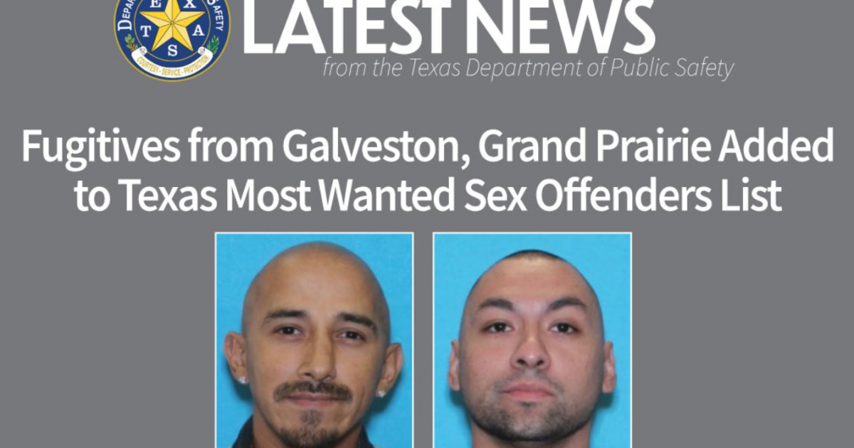 Armed & Dangerous Fugitives Added to Texas Top Ten Most Wanted List