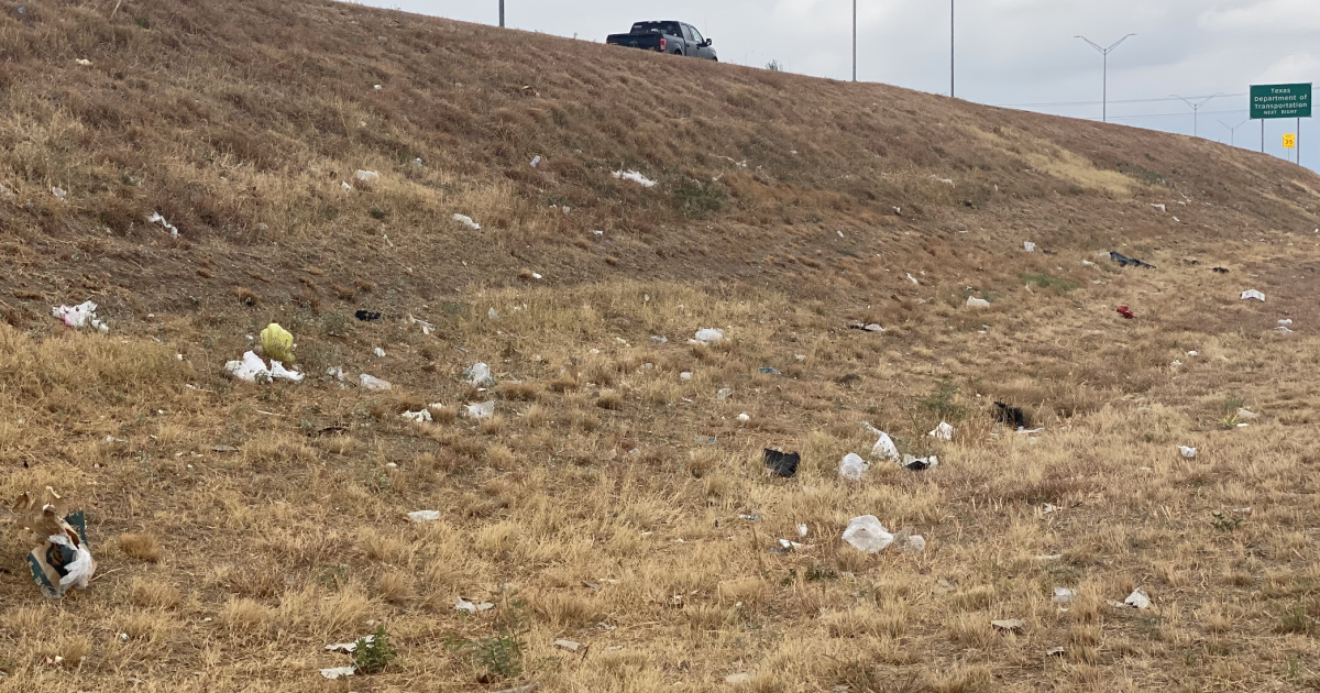 Trash Build up Along Loop 306 Concerns Residents