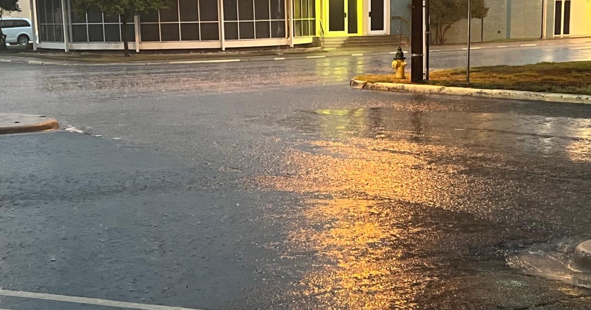 WATCH: Heavy Rain Causes Street Flooding in San Angelo Thursday Morning