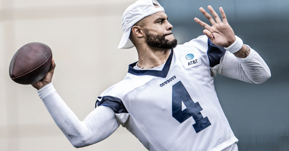 Cowboys QB Dak Prescott Seen in Walking Boot