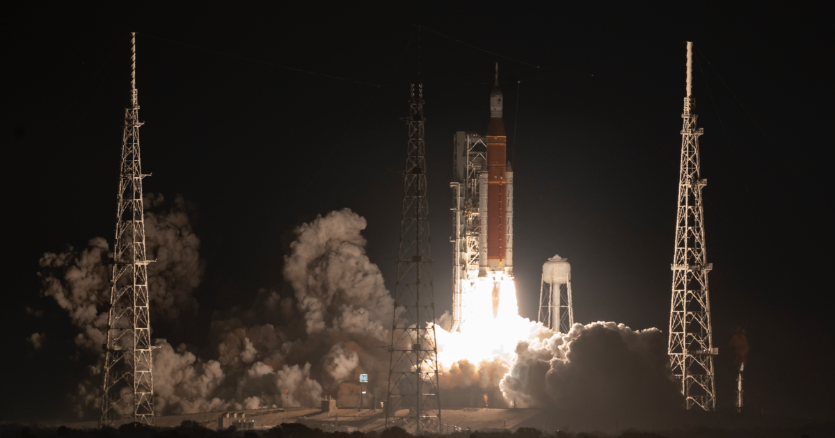 NASA Takes Long Awaited Moon Shot with Orion Launch