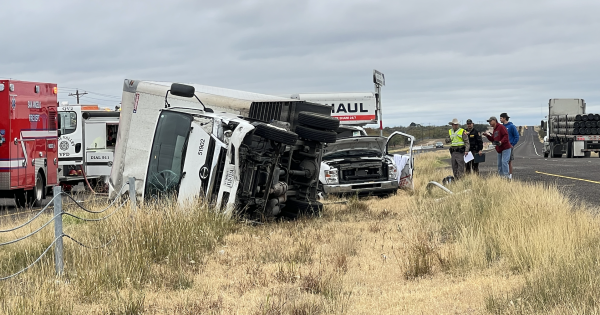 WATCH: Moving Trucks Mangled in High Speed Crash Near Miles Wednesday ...