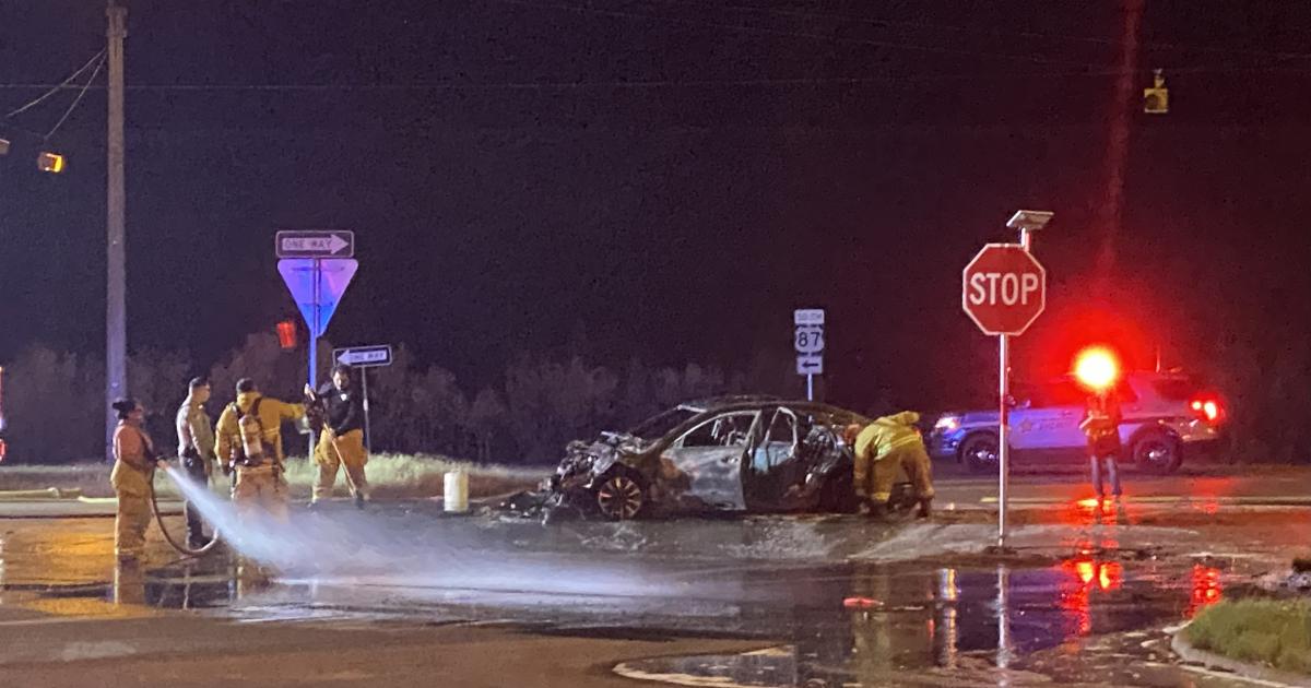 BREAKING: Fiery Crash on US 87