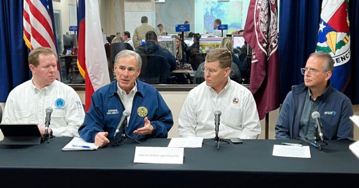 Gov. Abbott: Texas is Ready for Dangerous Polar Vortex Arctic Blast