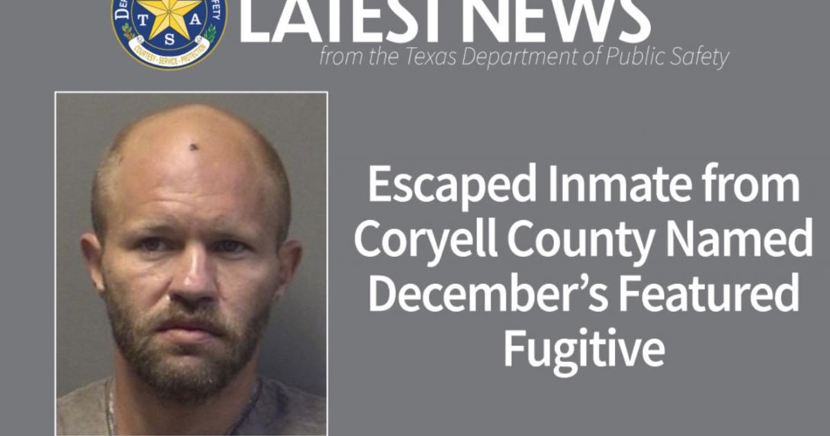 Dangerous Escaped Fugitive Is December Top 10 Most Wanted 5385