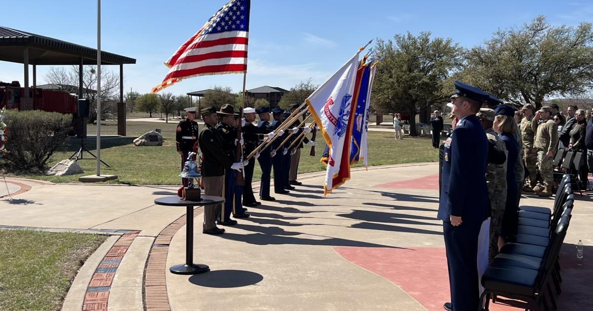WATCH: Goodfellow Air Force Base Honors Fallen Firefighters