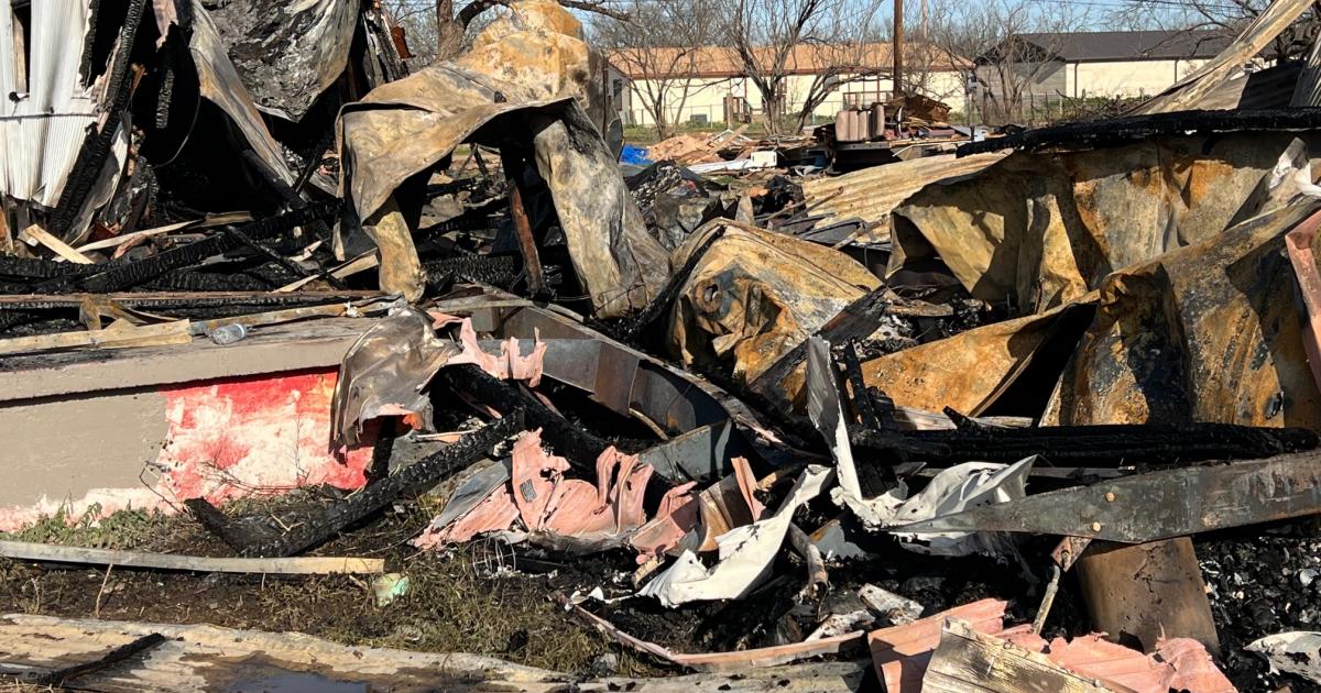 WATCH: Overnight Fire Destroys Home in Grape Creek