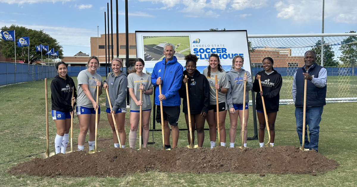 Angelo State Soccer Breaks Ground on $2.4 Million Clubhouse