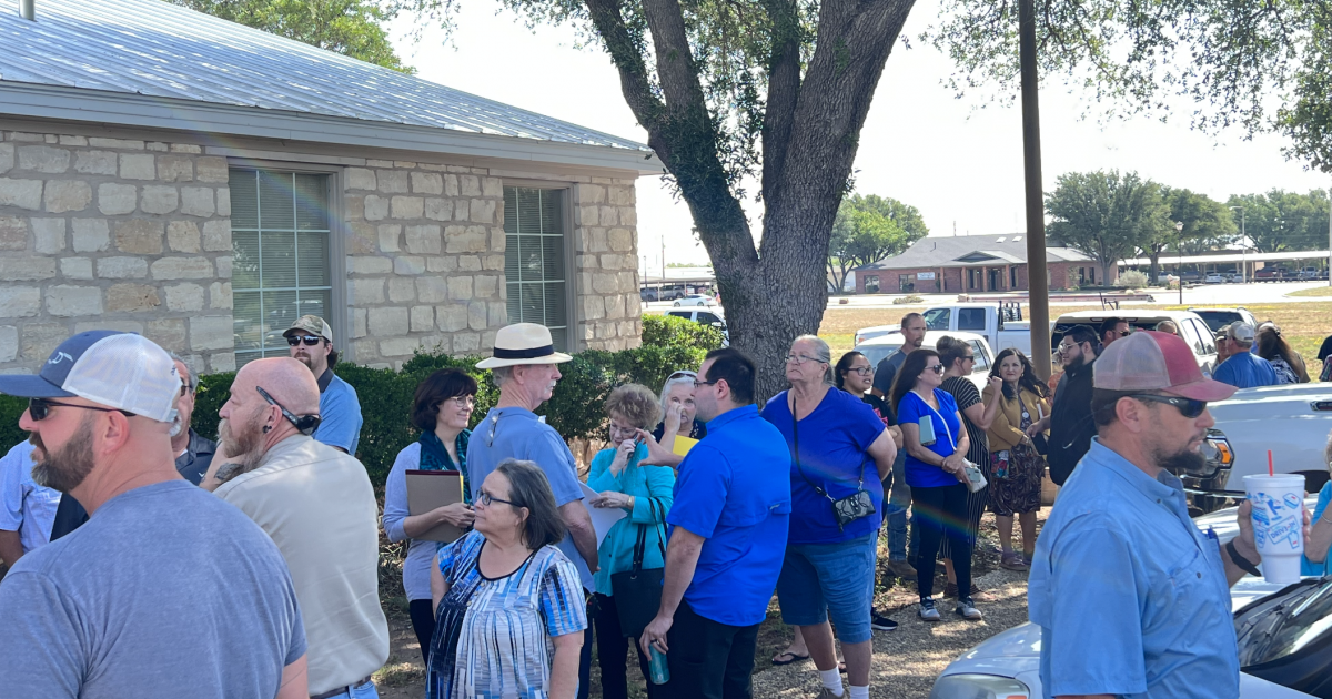 Crowds of Angry Property Owners Storm the Local Appraisal District Office