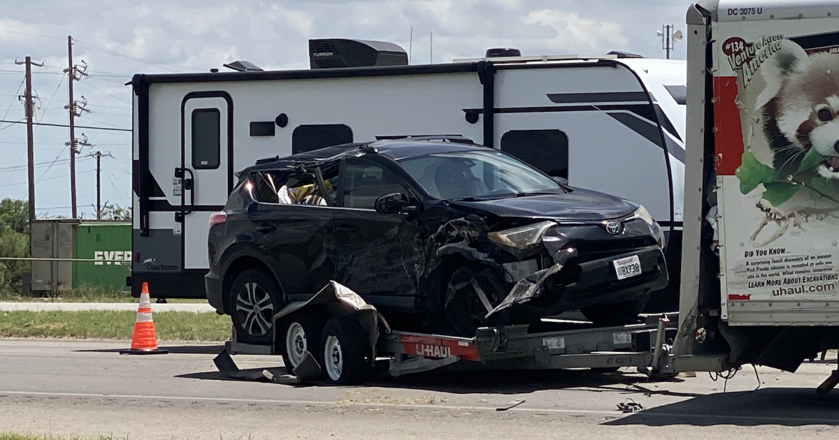 Re-Homing for Poor Toyota Ends When RV Crashes Into It