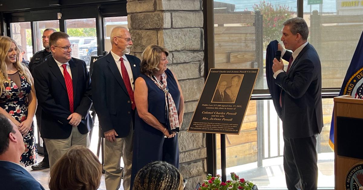 San Angelo VA Clinic Named After Col. Charles and JoAnne Powell in Ceremony