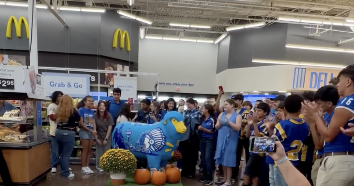 Lake View & Lincoln Students Celebrate Newest Walmart Supercenter Sheep