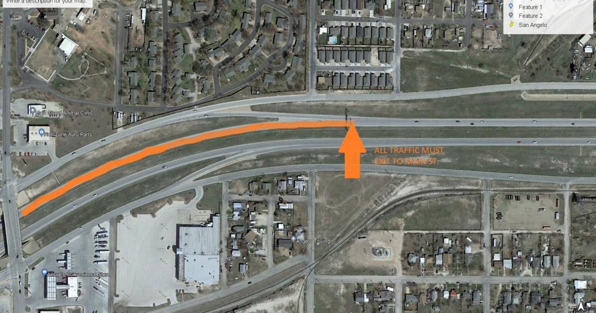 Houston-Harte Freeway Main St. Bridge Repair Prompts Traffic Detour