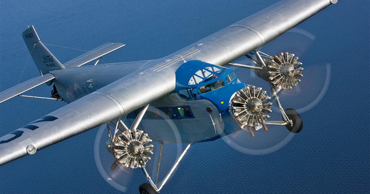 Vintage Ford Tri-Motor Airplane Offering Rides in San Angelo