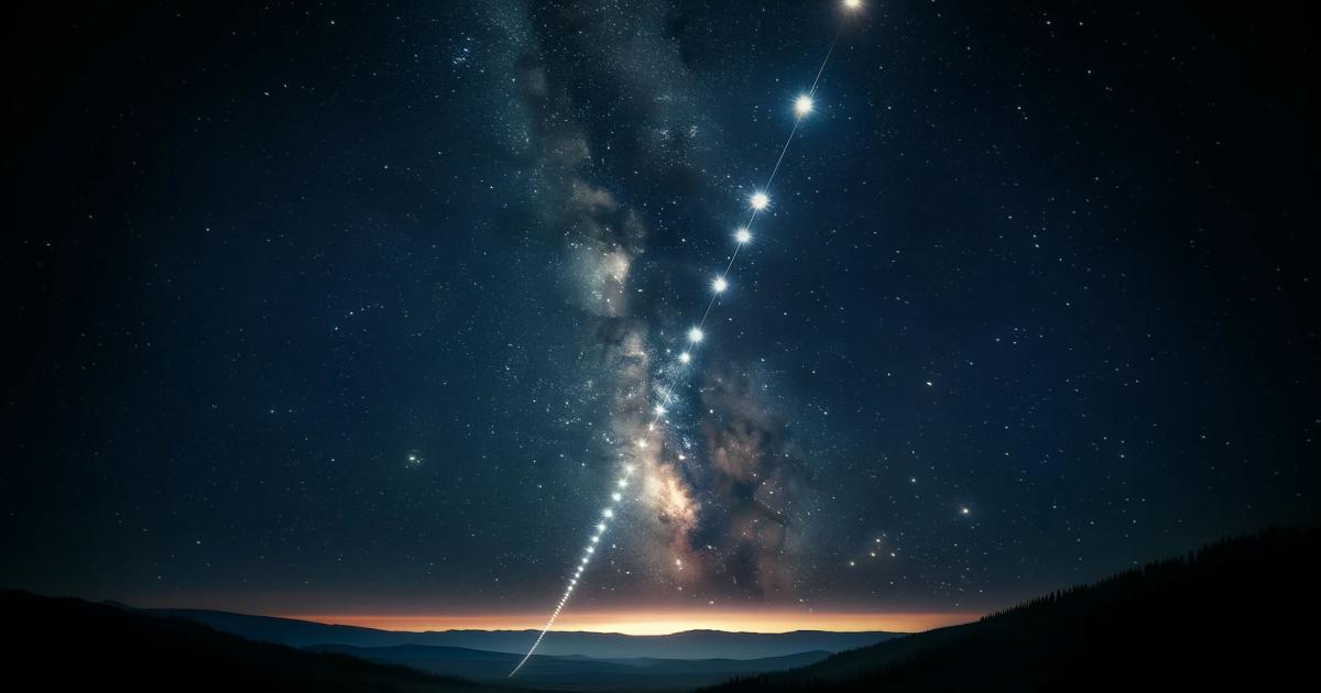 What Was That Strange Line of Lights in the Night Sky?