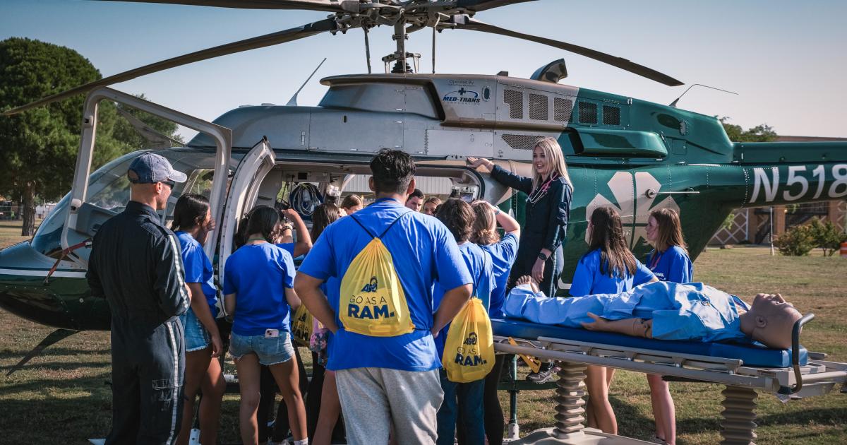 ASU Nursing Camp Features Shannon AirMed1 Landing
