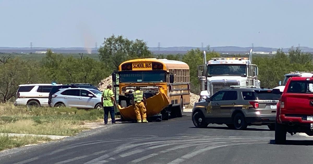 School Bus Involved in Crash on FM 2288 Outside Grape Creek