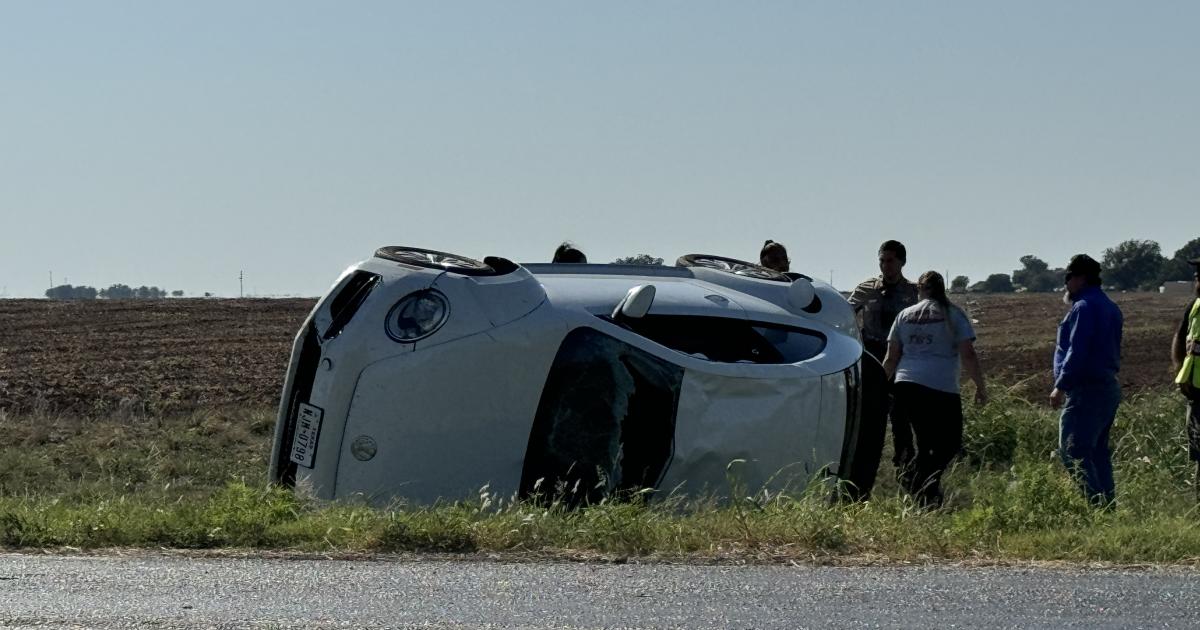 First Responders Rush to Single-Vehicle Rollover Crash Outside San Angelo