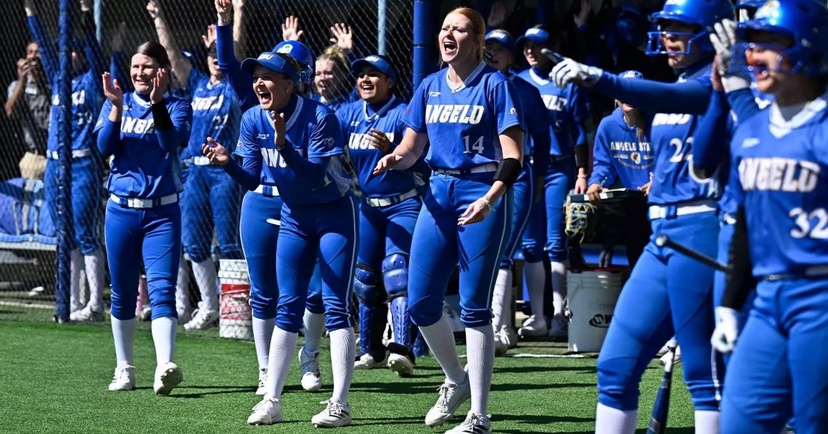 No. 5 Ranked Angelo State Softball Splits With No. 1 UT Tyler