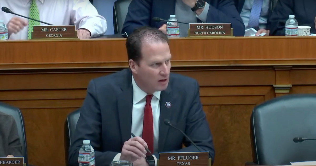 Pfluger Votes to Reopen Government, Slams 'Hostage-Taking' Tactics