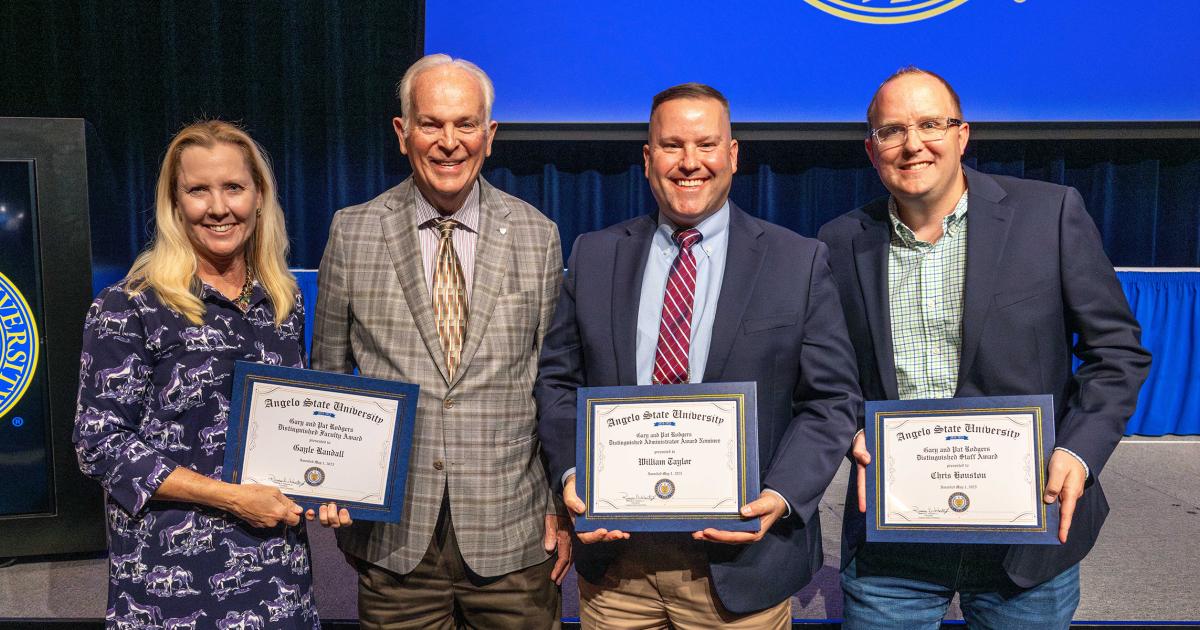 Three Angelo State Employees Honored with 2024-25 Rodgers Distinguished ...