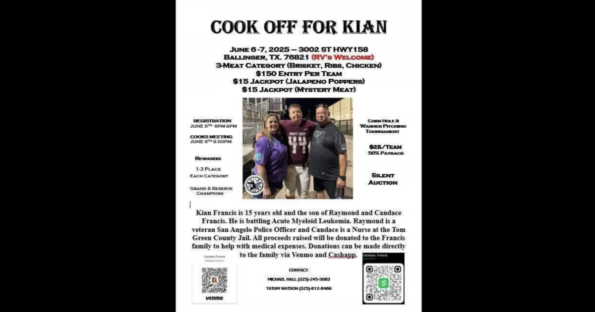 Register Your BBQ Team for the Cook-Off for Kian
