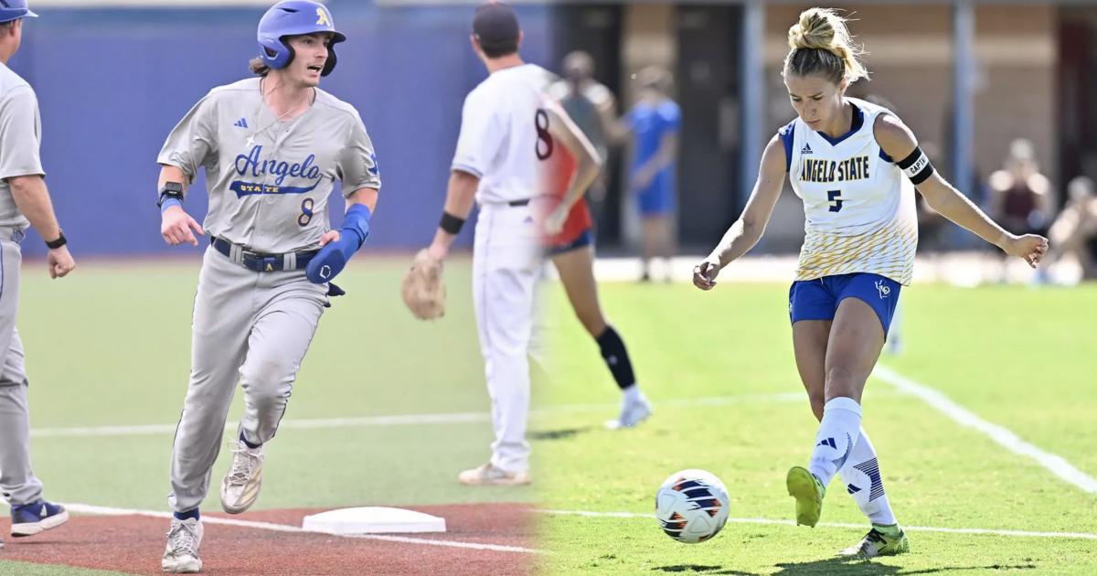 Angelo State’s Guerrero, Heise Earn LSC Scholar-Athlete Honors