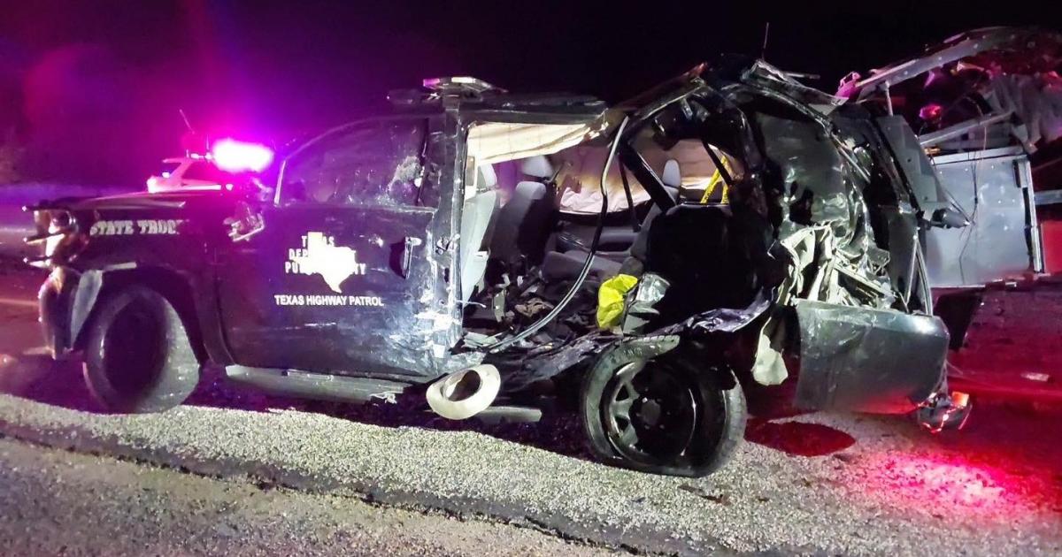 DPS Trooper Vehicle Struck in Lampasas County Crash