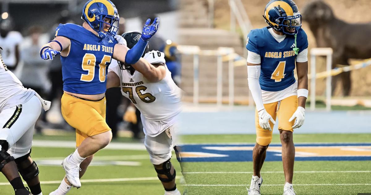 Two Angelo State Football Players Snag Weekly LSC Honors