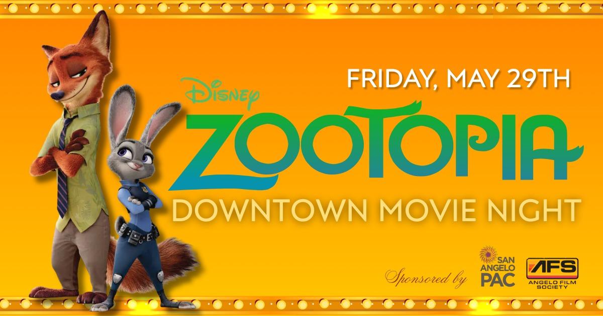 Downtown Movie Night Returns This Month With Zootopia