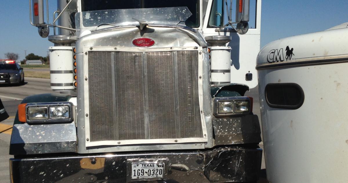 Peterbilt 18-Wheeler Rams Chevy Silverado on Loop 306