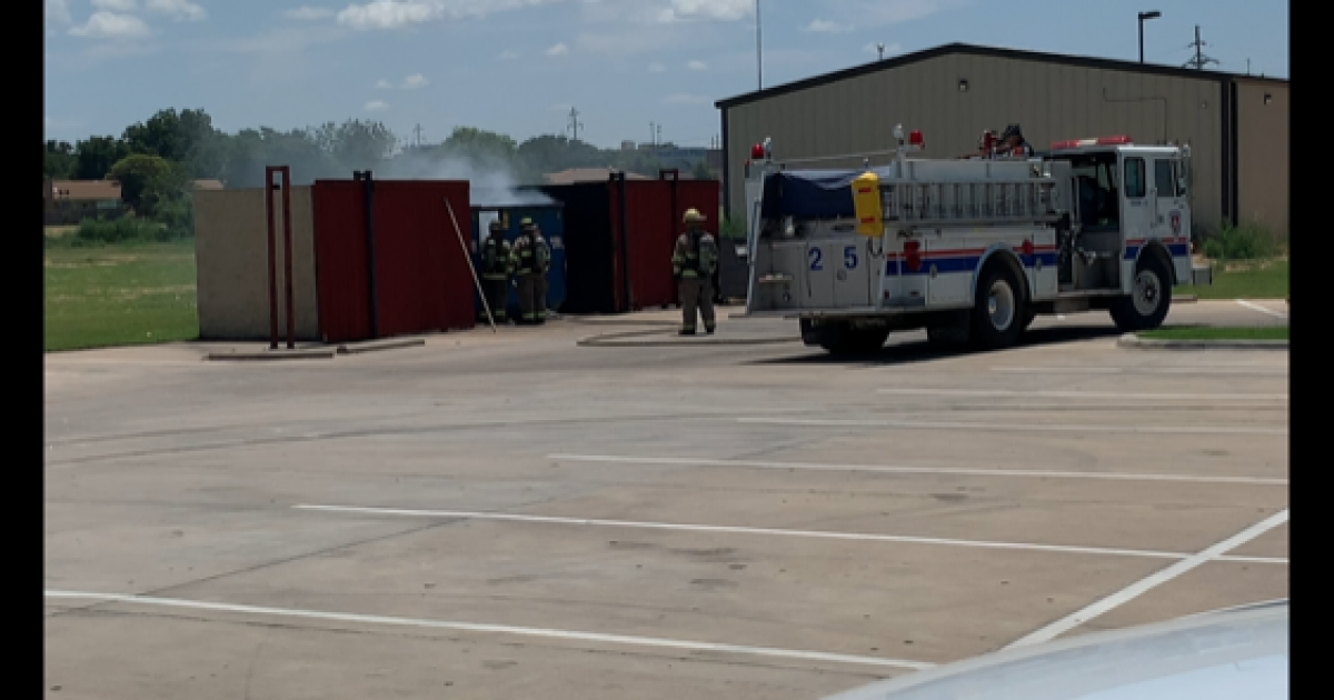 WATCH: Firefighter Put Out Dumpster Fire in Record Time