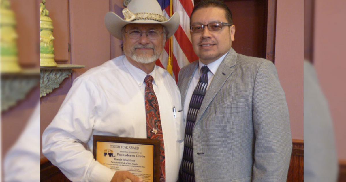 San Angelo's Pachyderm Club Honors Mayor With Prestigious Award