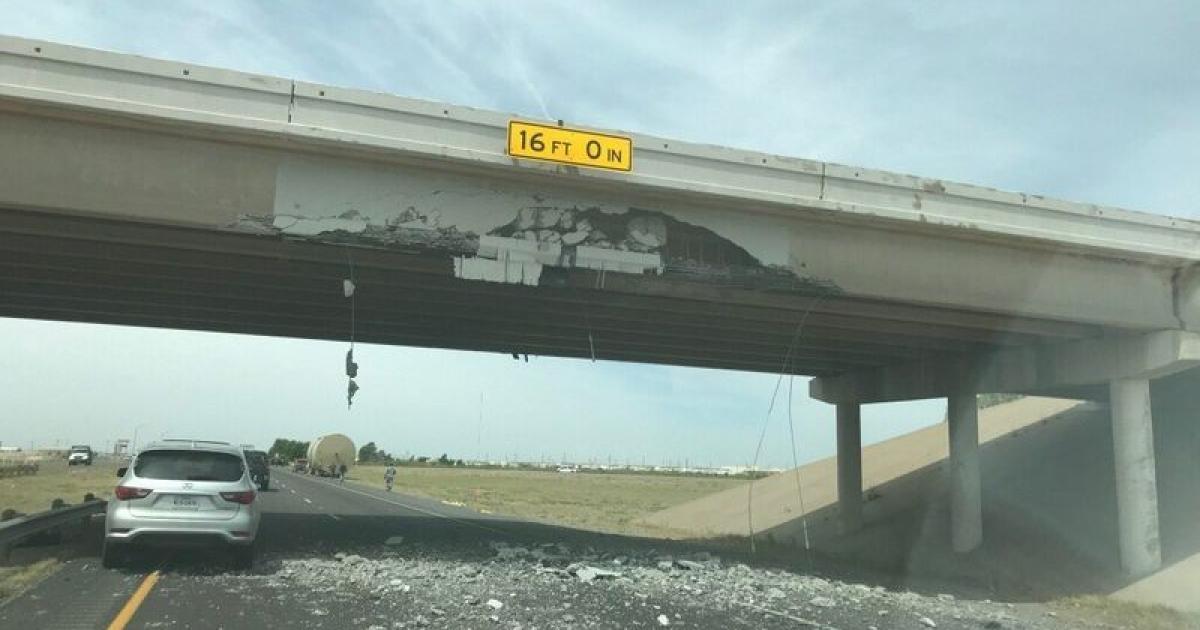 Oversized Load Damages Odessa Overpass