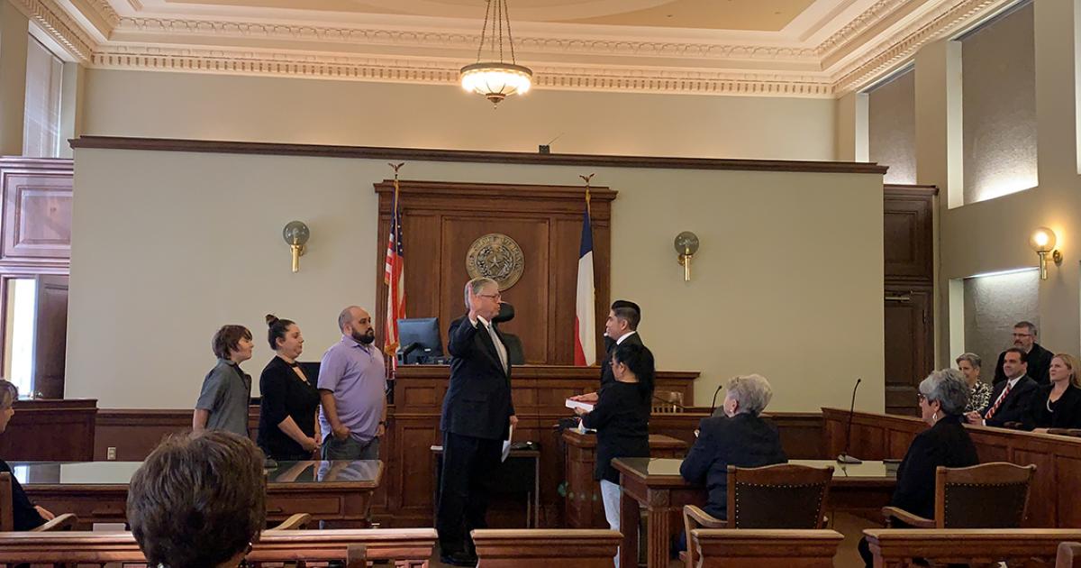 Watch: New District Clerk Anthony Monico Is Sworn In Monday Morning