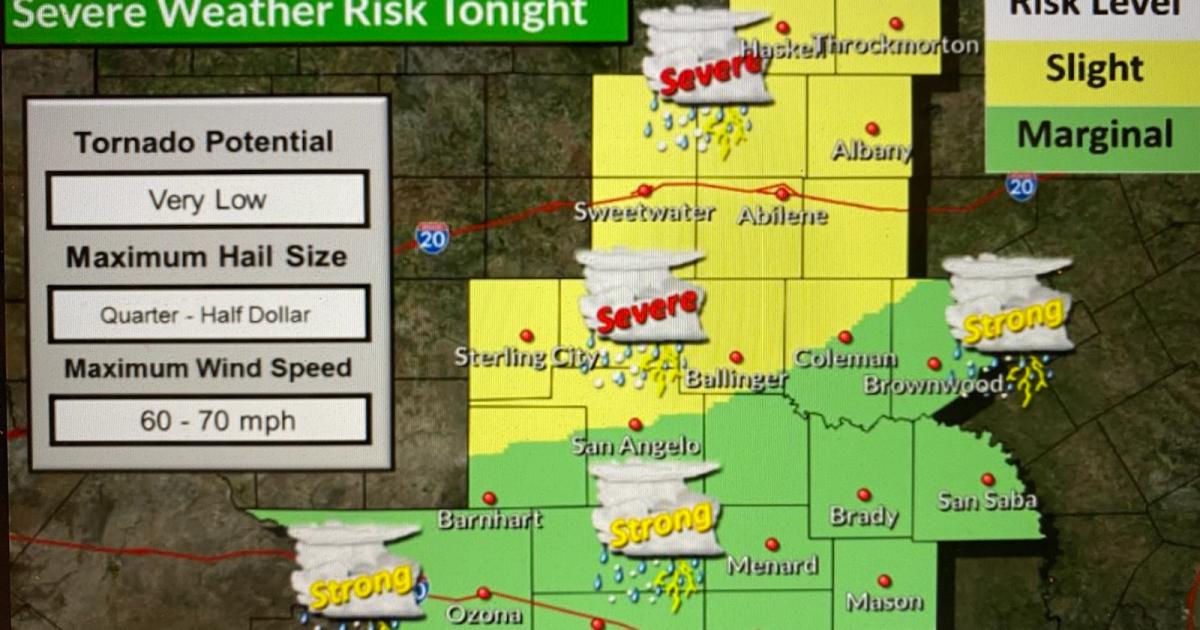 NWS: Chance of Severe Thunderstorms Friday Night