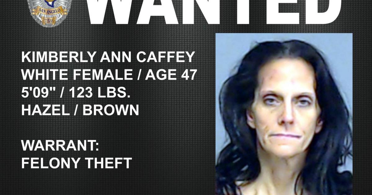 San Angelo Police Department’s Wanted Wednesday Is Kimberly Caffey