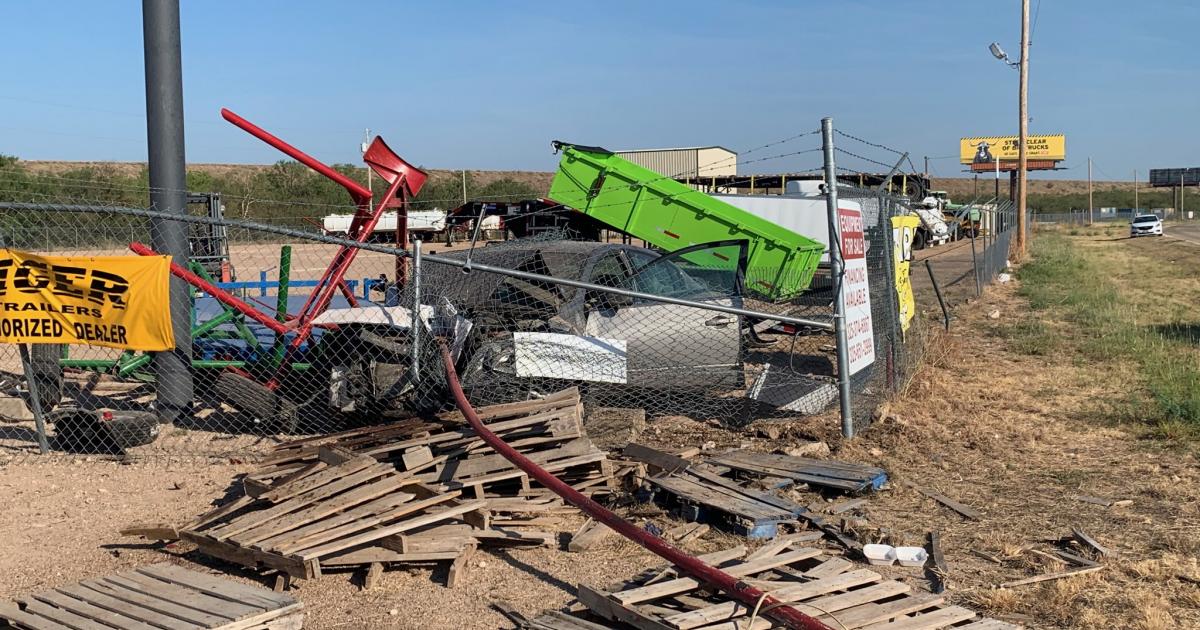 WATCH: High Speed Crash Through Fence on N. Bryant