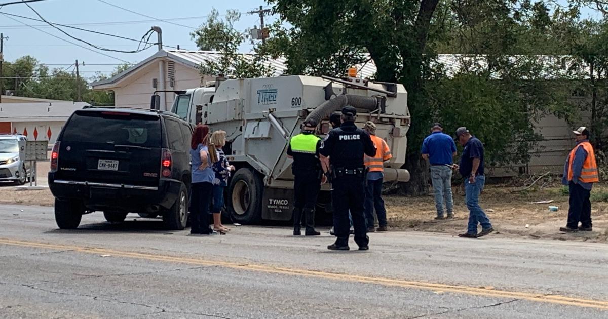 WATCH: SUV Crashes into Street Sweeper in North San Angelo