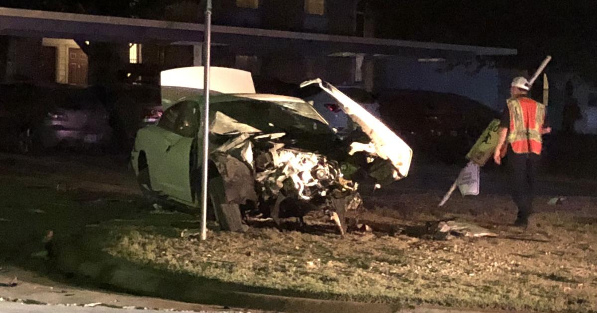 Police: Drunk Driver of a Dodge Charger Crashes into Telephone Pole and ...